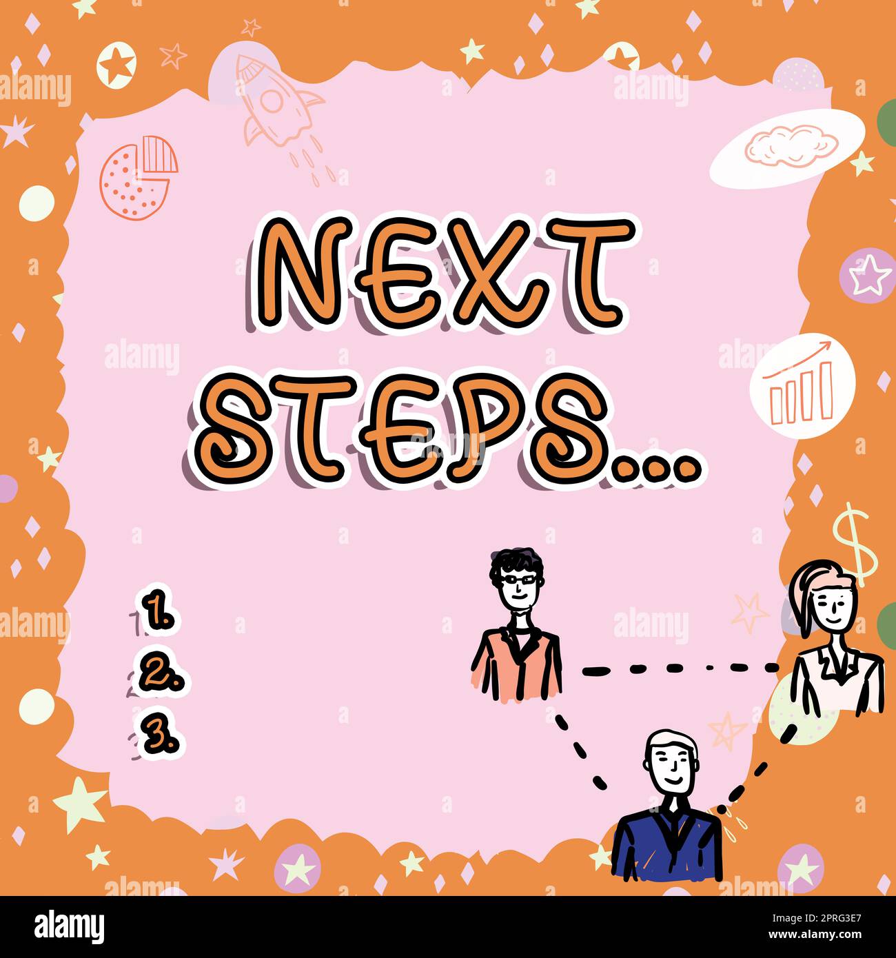 Inspiration showing sign Next Steps, Business overview Following Moves ...