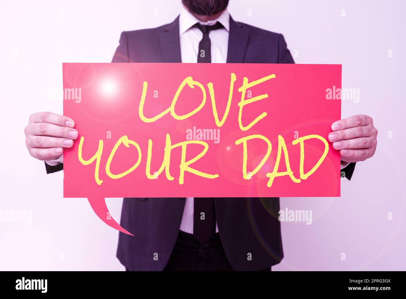 Writing displaying text Love Your Dad. Business concept Have good ...