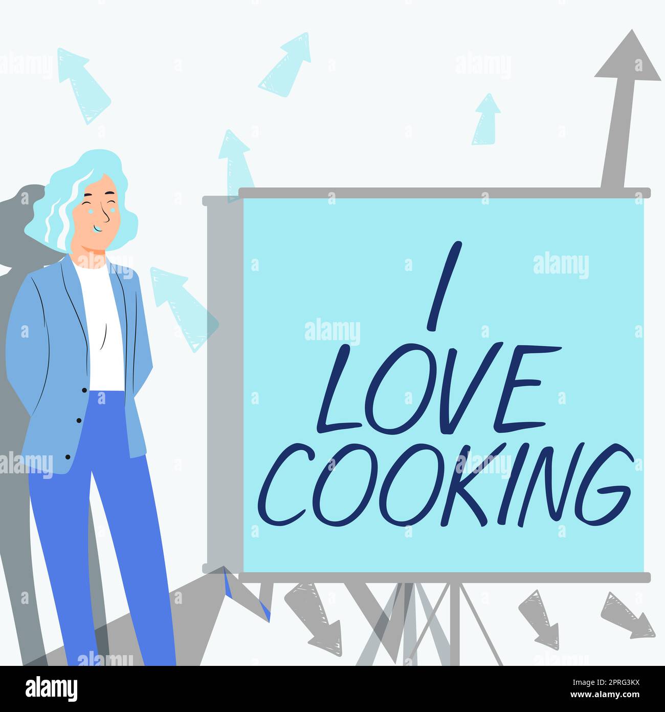 Conceptual display I Love Cooking, Business idea Having affection for ...