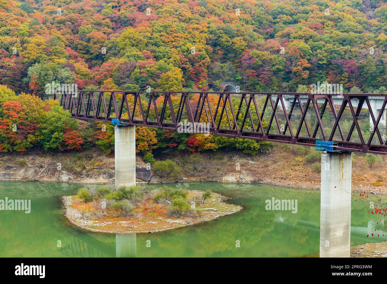 Aerial train bridge hi-res stock photography and images - Alamy