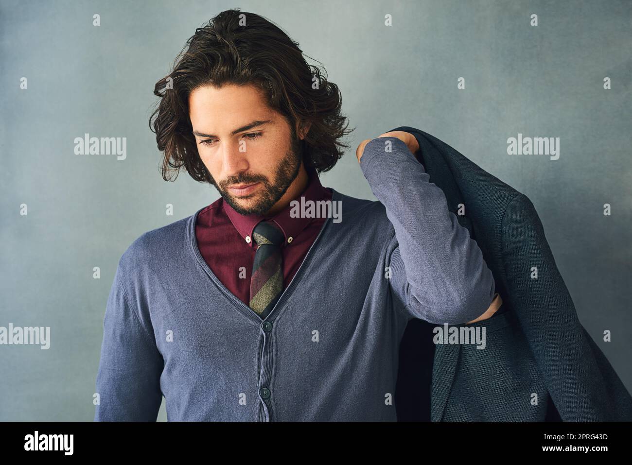 Handsome blazer pose for men hi-res stock photography and images - Alamy