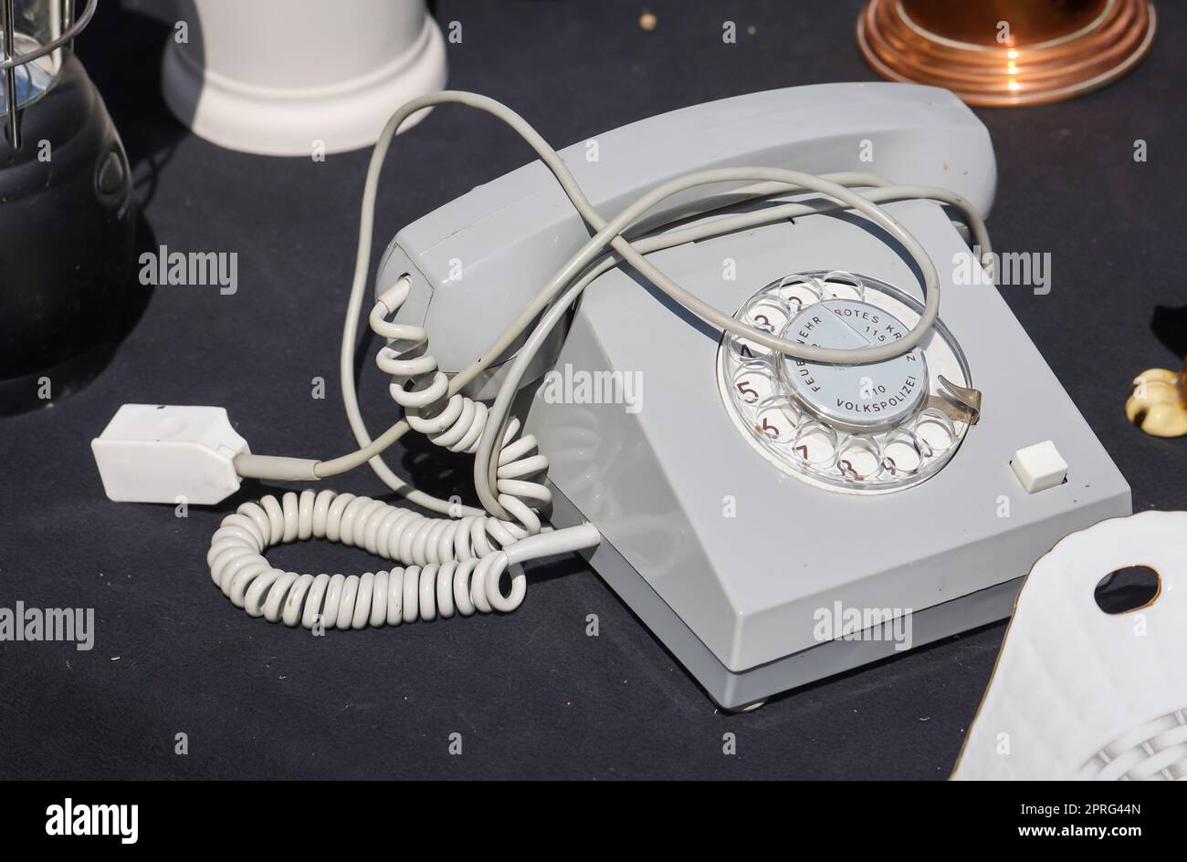 Recording of an old analog telephone from the GDR Stock Photo - Alamy