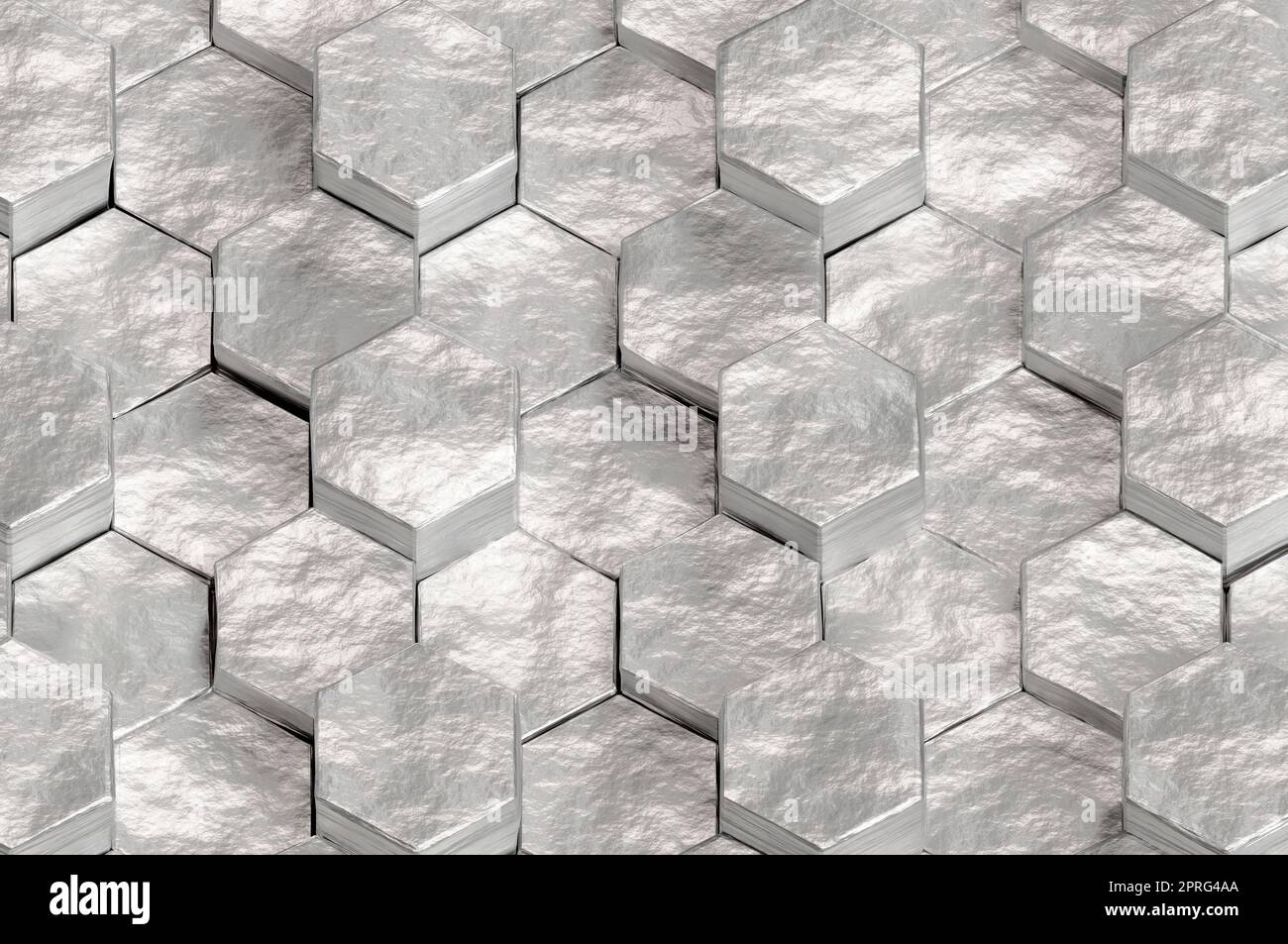 3D Illustration. 3D Rendering , Abstract silver background . Concept ...