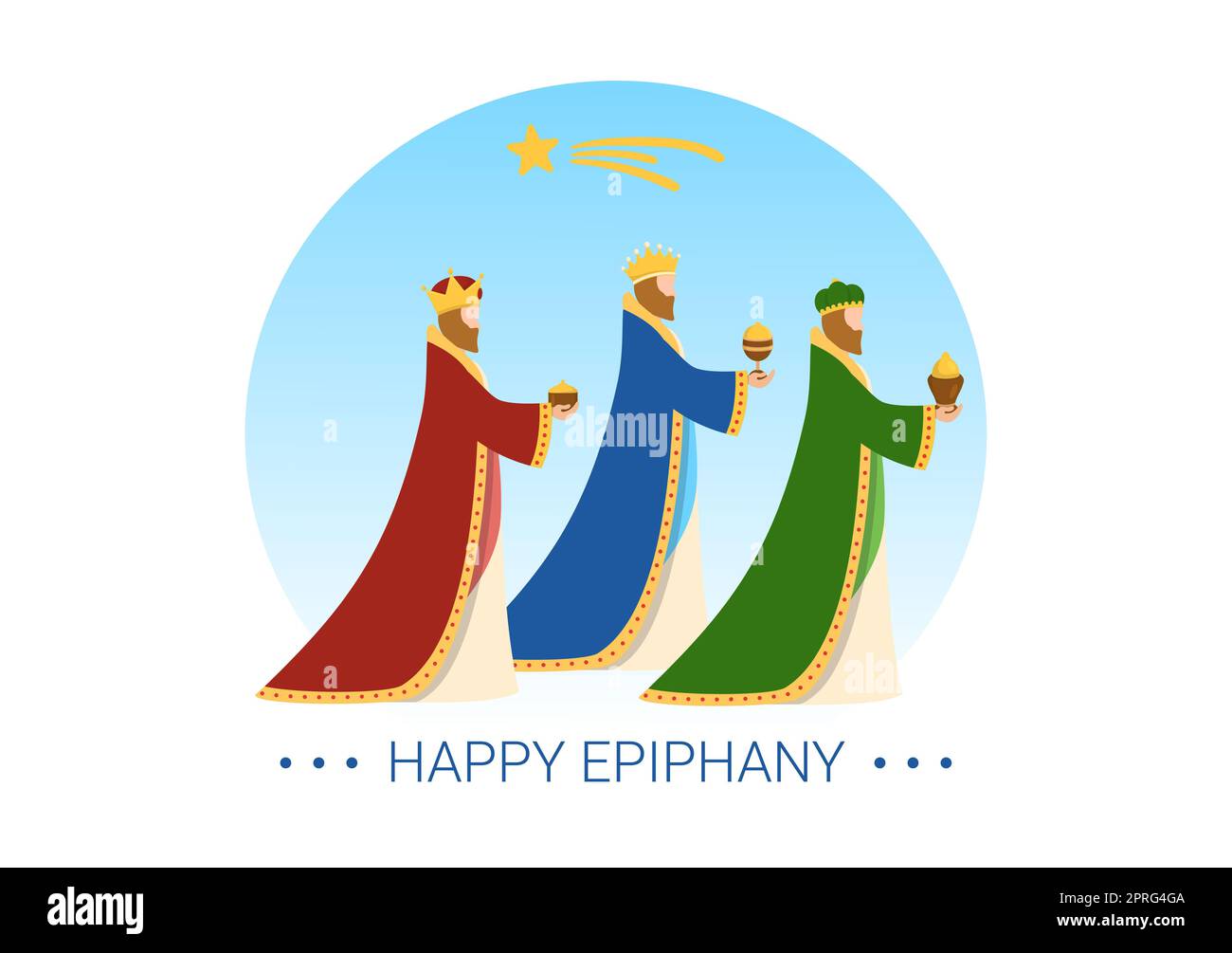 Happy Epiphany Day Template Hand Drawn Cartoon Flat Illustration ...