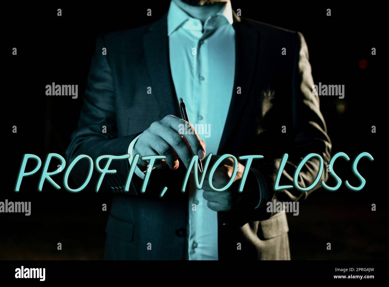 Conceptual caption Profit Not Loss. Conceptual photo Just revenues good ...