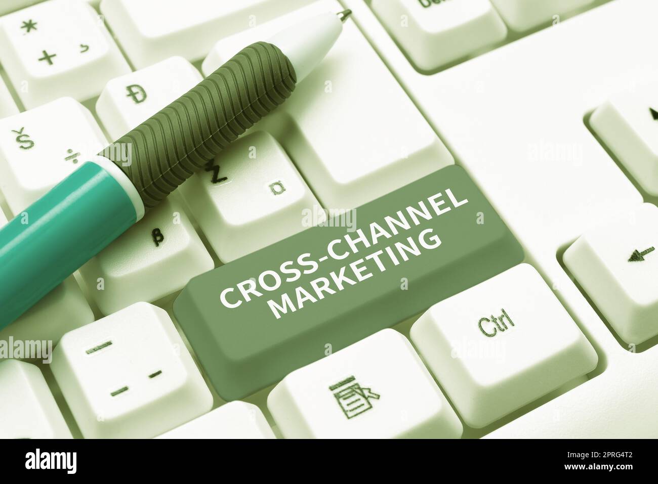 Writing displaying text Cross Channel Marketing. Word Written on ...