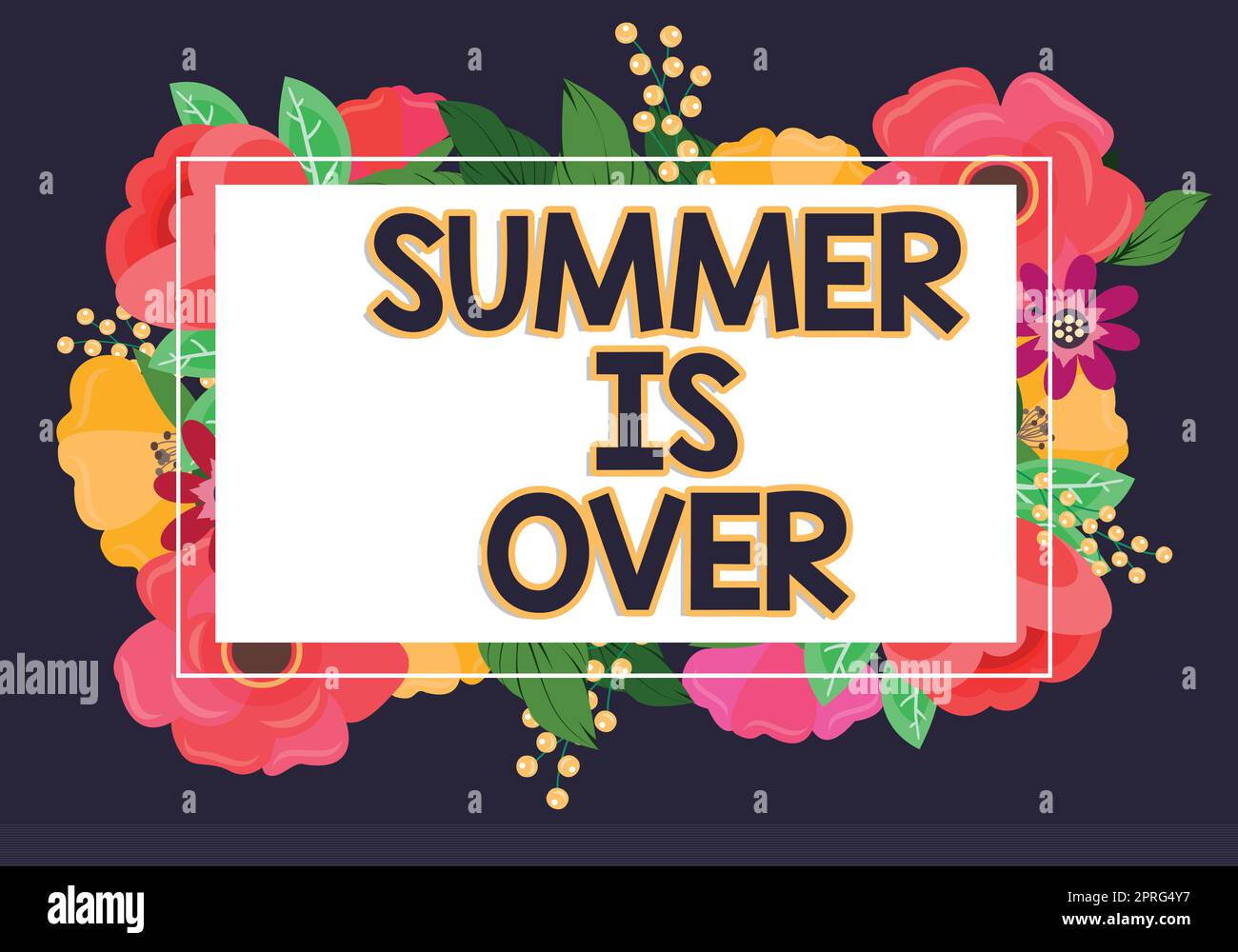 Text sign showing Summer Is Over, Concept meaning End of break good ...