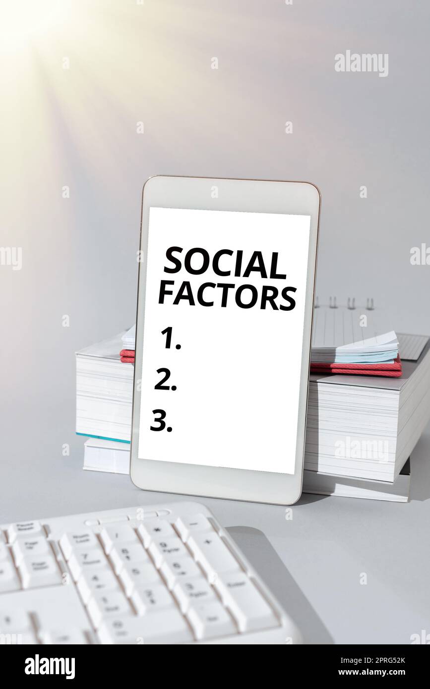 Conceptual display Social FactorsThings that influences lifestyle ...