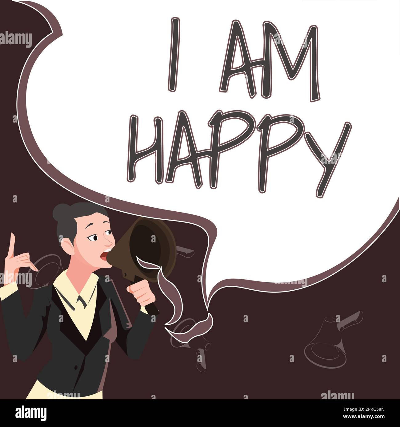 Text showing inspiration I Am Happy, Business showcase To have a ...