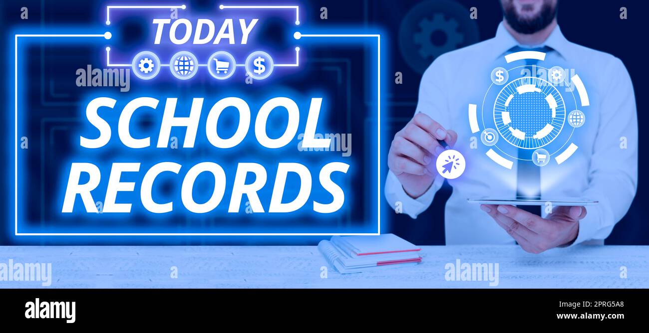 Conceptual display School RecordsInformation that is kept about a child ...