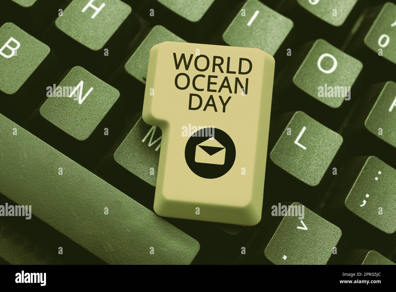 Text showing inspiration World Ocean Day. Internet Concept Worldwide ...