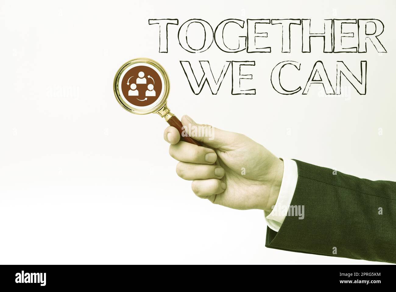 Sign displaying Together We Can. Business approach Unity can makes ...