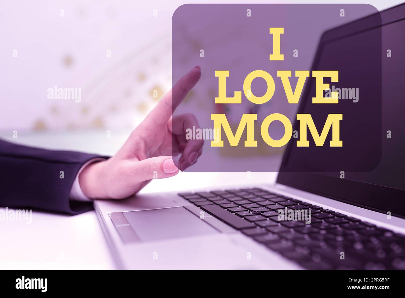 Writing displaying text I Love Mom. Word Written on Good feelings about ...