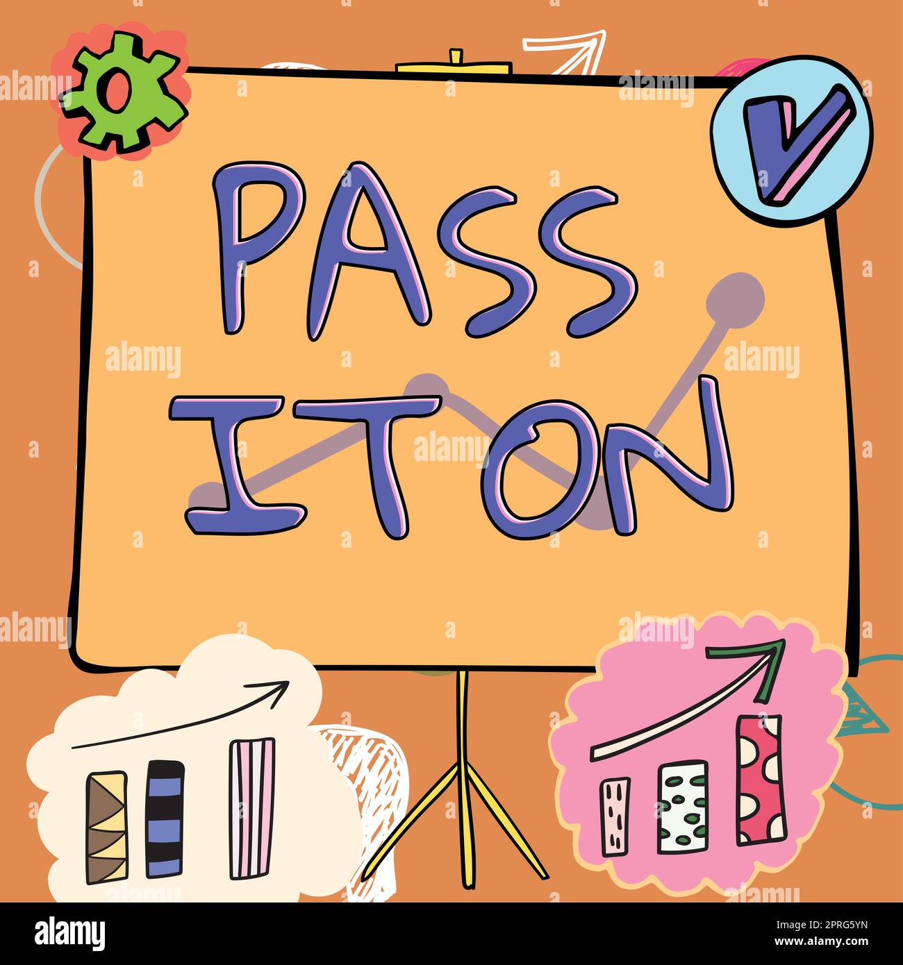 Text sign showing Pass It On, Internet Concept Share something with ...