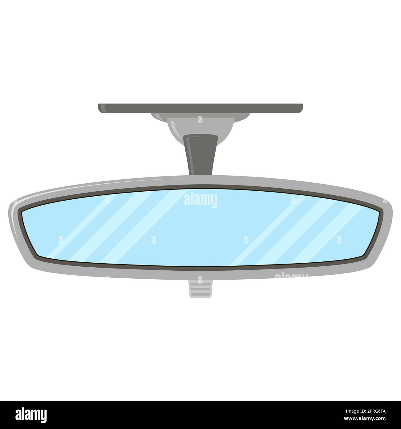 Modern mirror car icon view from inside illustration isolated on white ...