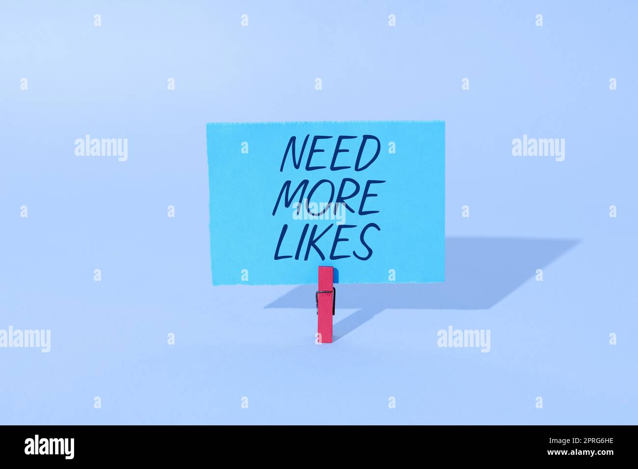 Conceptual caption Need More Likes. Word Written on Necessity to have ...