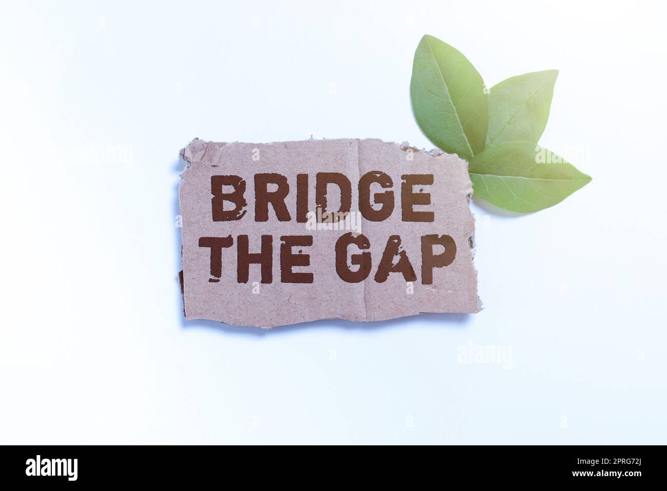 Hand writing sign Bridge The Gap. Business idea Overcome the obstacles ...
