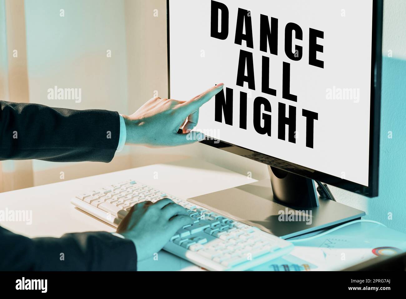 Writing displaying text Dance All Night. Business overview Party for ...