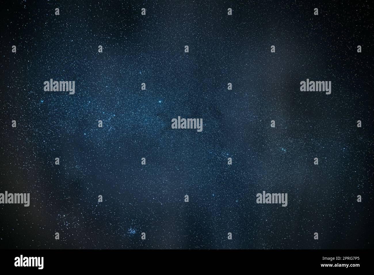 Milky Way Galaxy Glowing Through The Light Cloudiness Overcast. Real ...