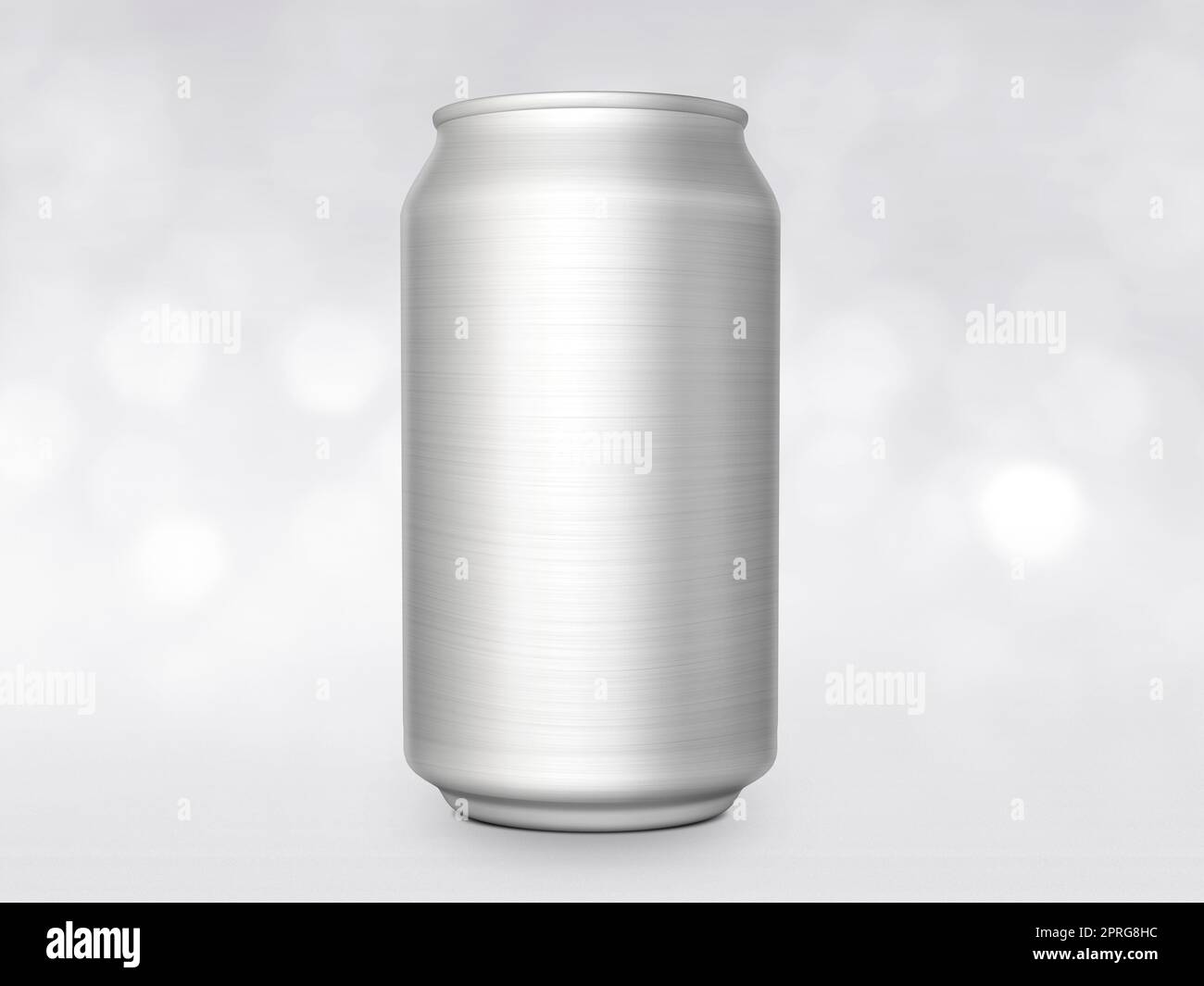 Aluminum can isolated on shining bokeh background Stock Photo - Alamy