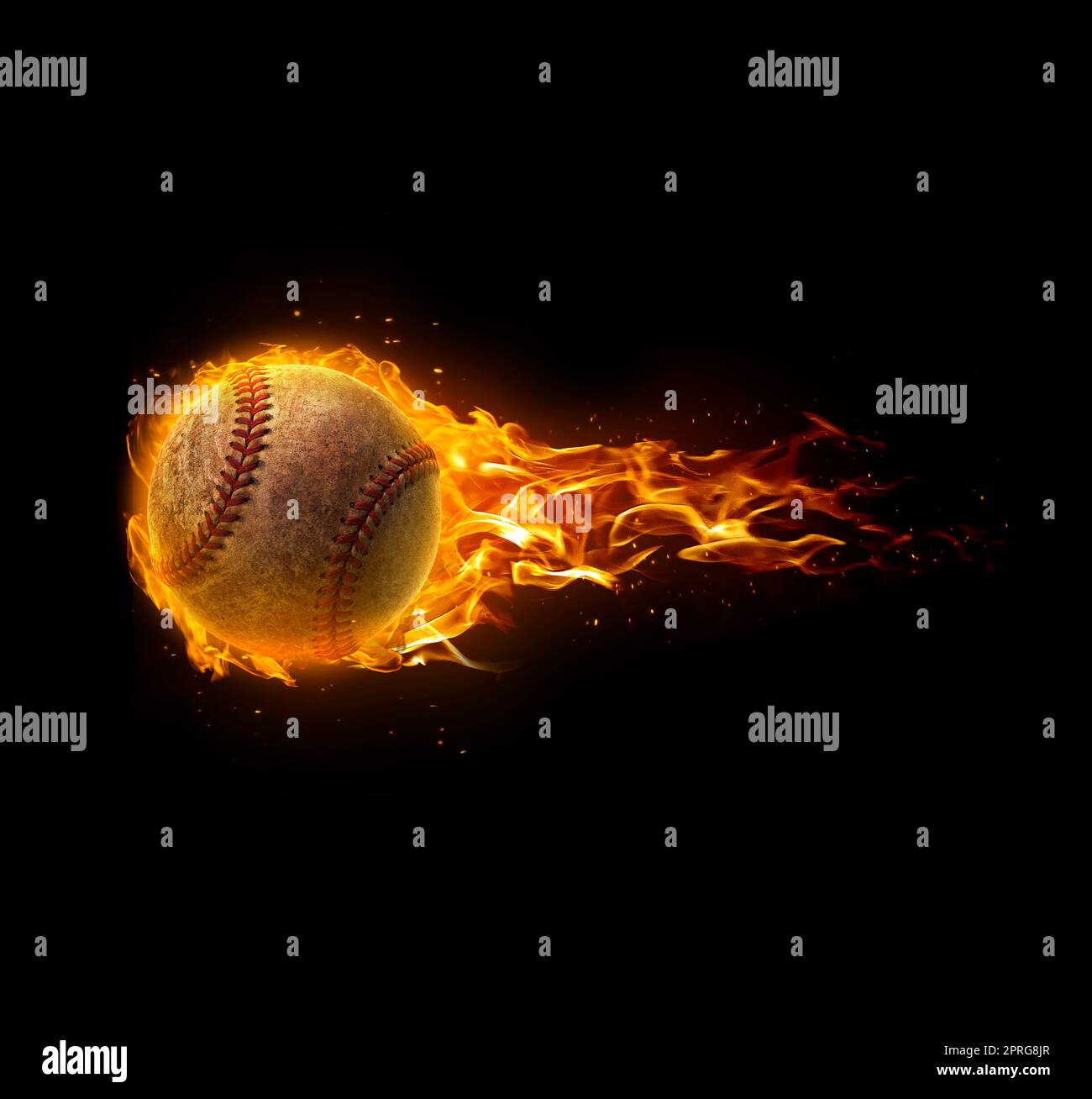 Baseball ball fire hi-res stock photography and images - Alamy