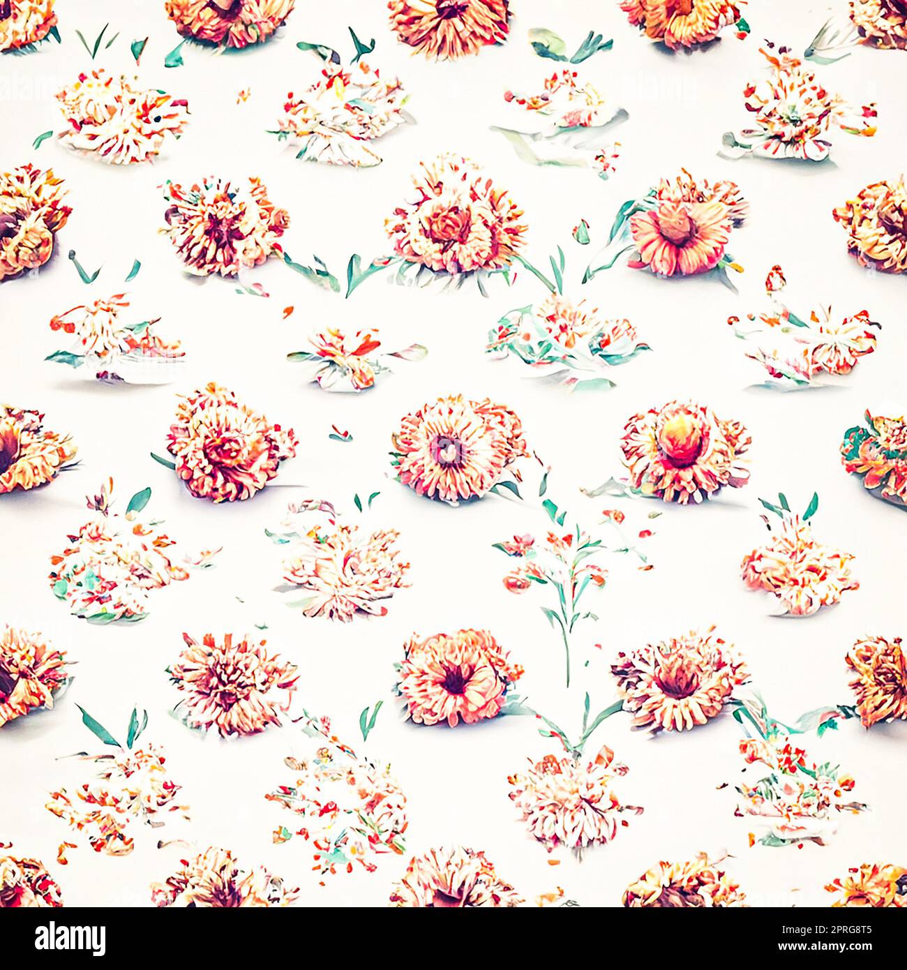 vintage floral pattern wallpaper image Stock Photo - Alamy