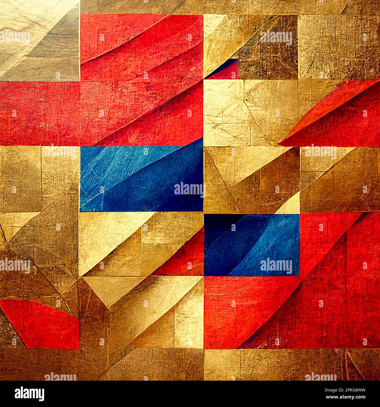 abstract geometric pattern with gold, red and blue lines Stock Photo ...