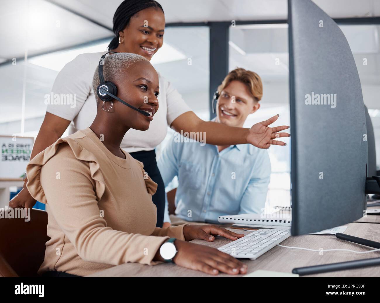 Happy Computer Customer