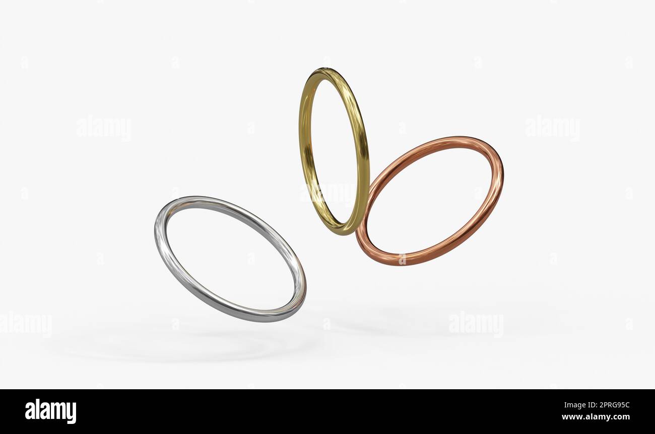 Ring isolated on white background. 3d render Stock Photo - Alamy