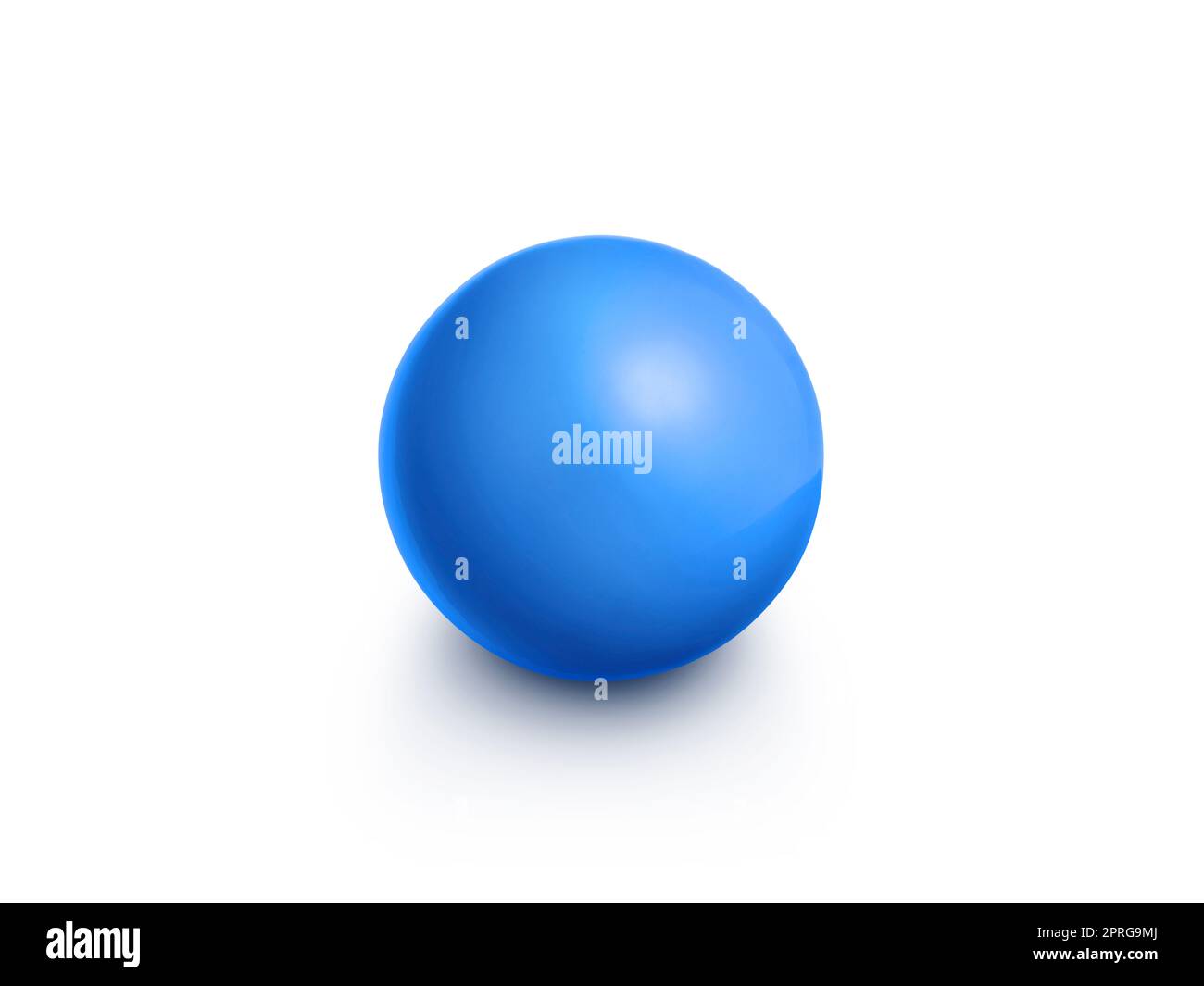 Blue Spheres Isolated on white Background. 3D render Stock Photo - Alamy