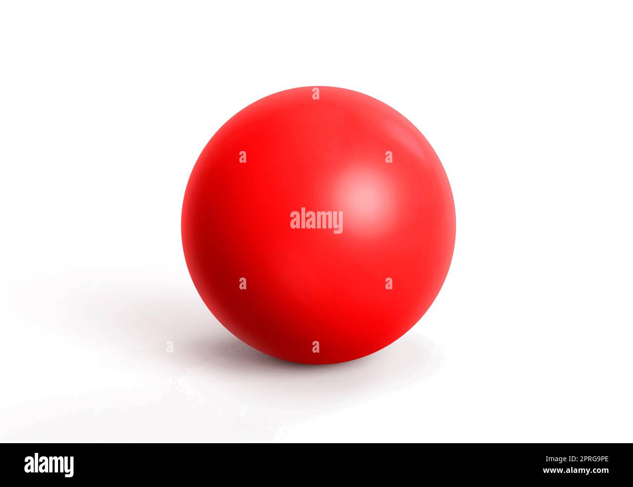 Red Spheres Isolated on white Background. 3D render Stock Photo - Alamy