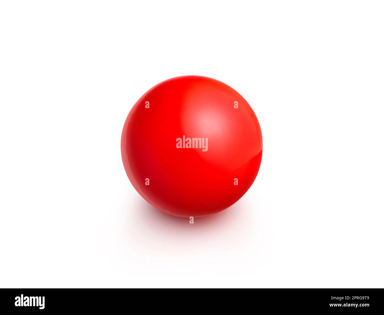 Red Spheres Isolated on white Background. 3D render Stock Photo - Alamy
