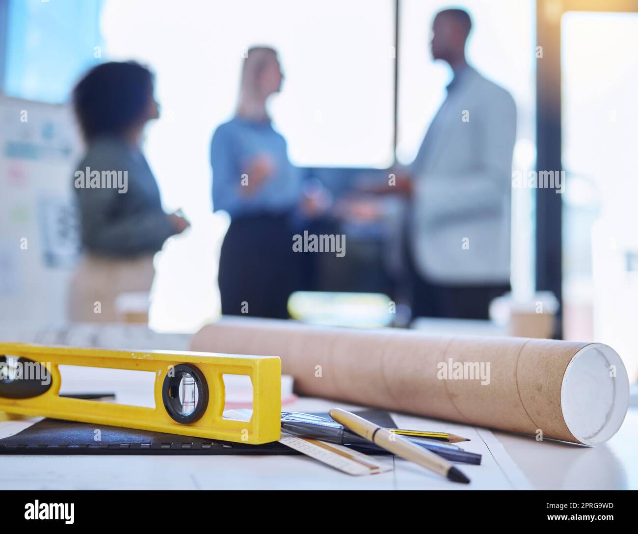 Architecture Tools Construction Stationery And Building Planning For Industrial Engineering 3d