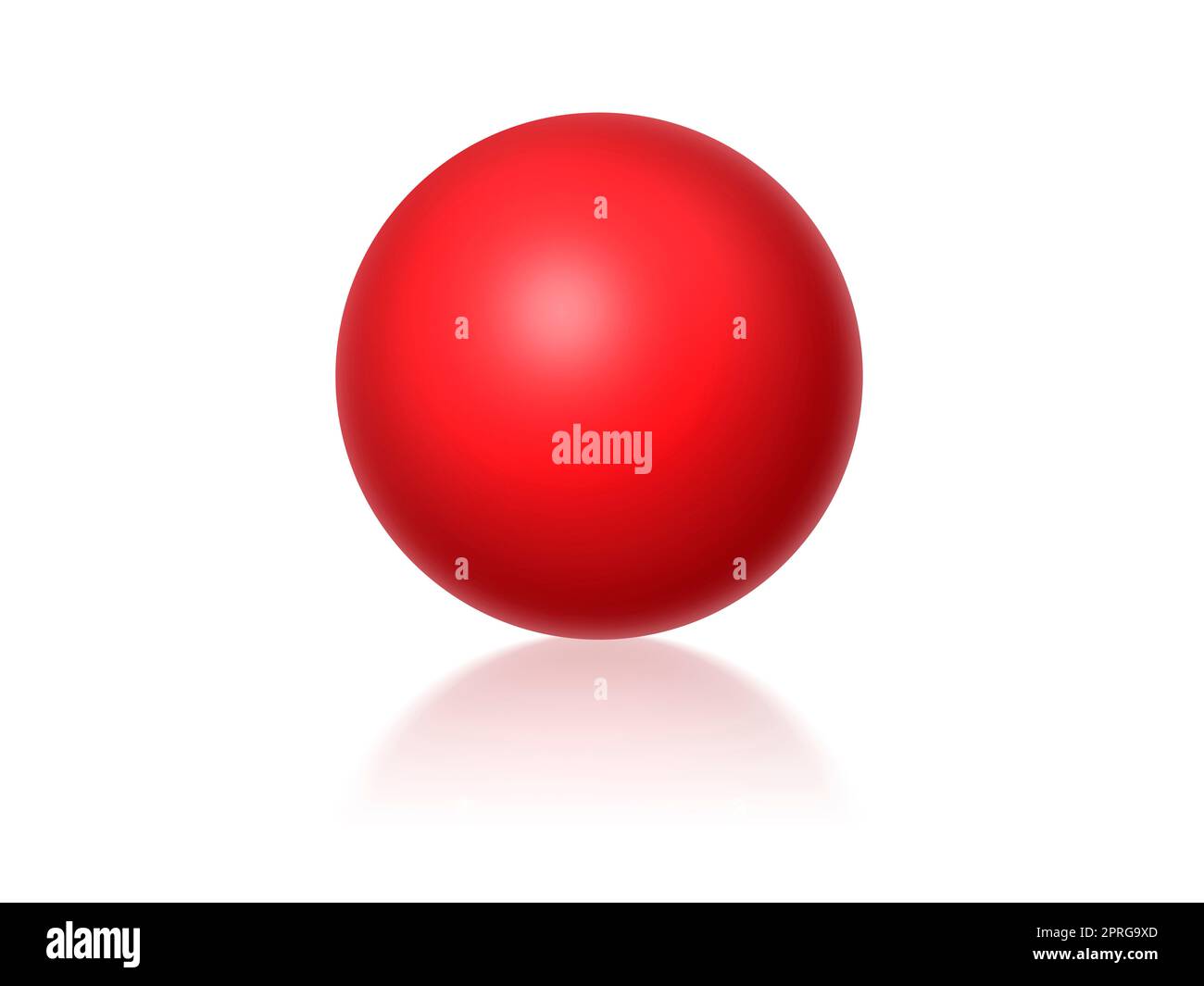 Red Spheres Isolated on white Background. 3D render Stock Photo - Alamy