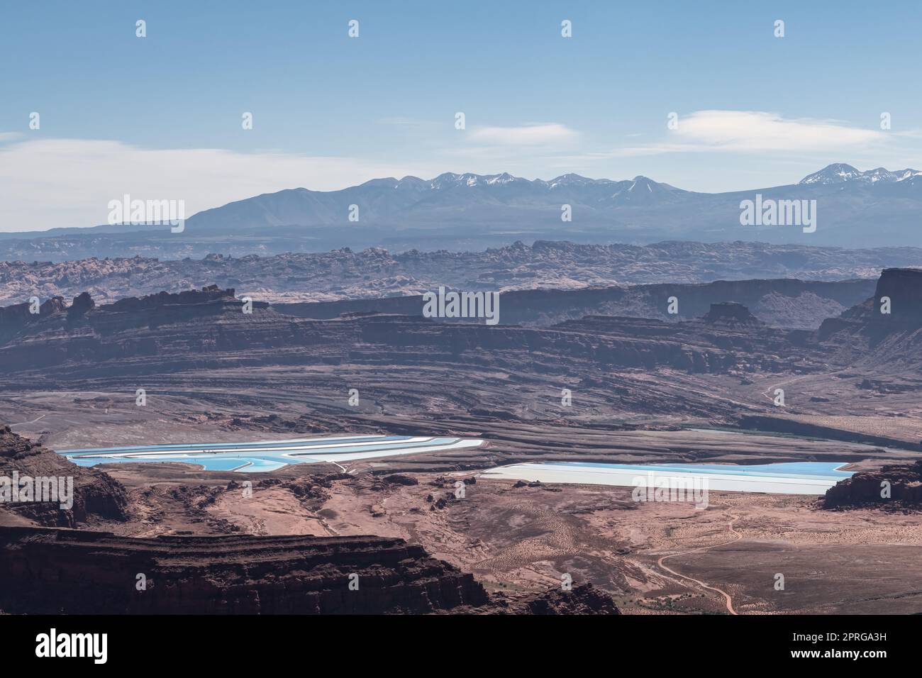 Potash Fertilizer Ponds in Utah Stock Photo - Alamy