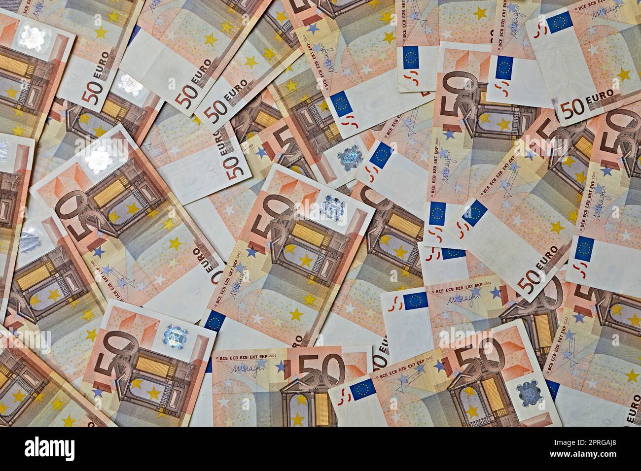 Pile of 50, Euro banknotes close up Stock Photo - Alamy