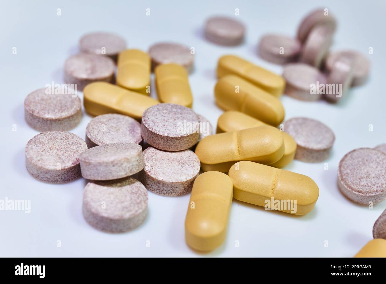 Medicine or drug pills on a glowing transparent surface Stock Photo - Alamy