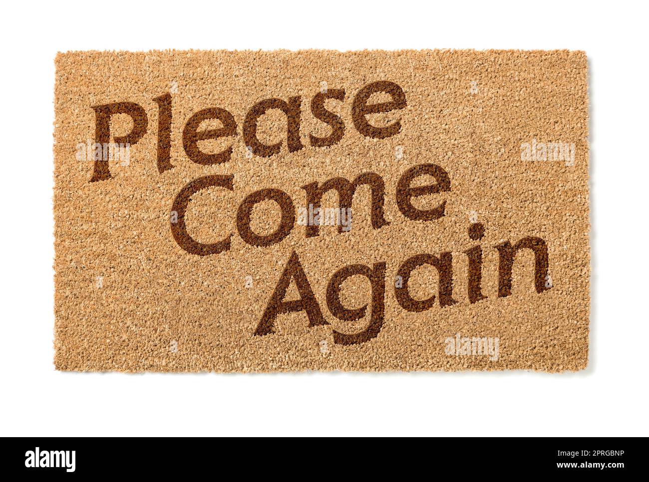 Please Come Again Welcome Mat Isolated On A White Background Stock ...