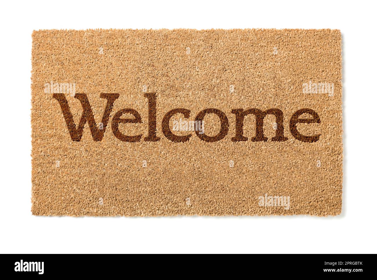 Welcome Mat Isolated On A White Background Stock Photo - Alamy