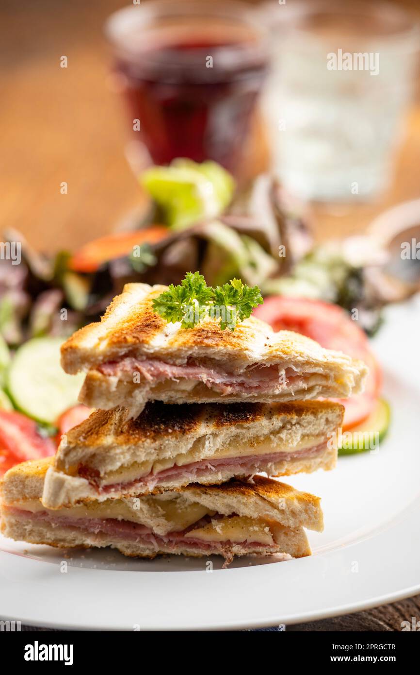 french croque monsieur Stock Photo - Alamy