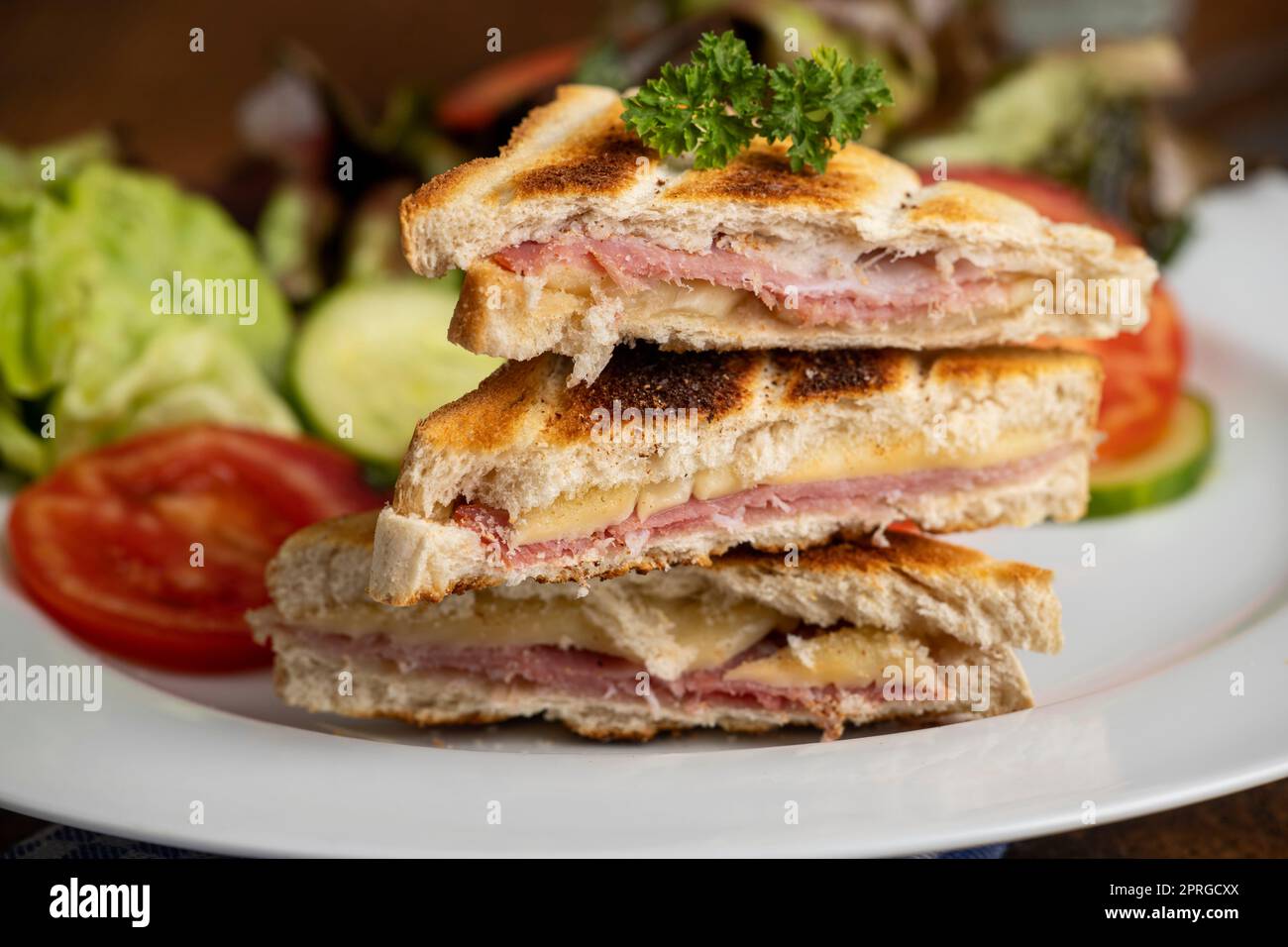 french croque monsieur Stock Photo - Alamy