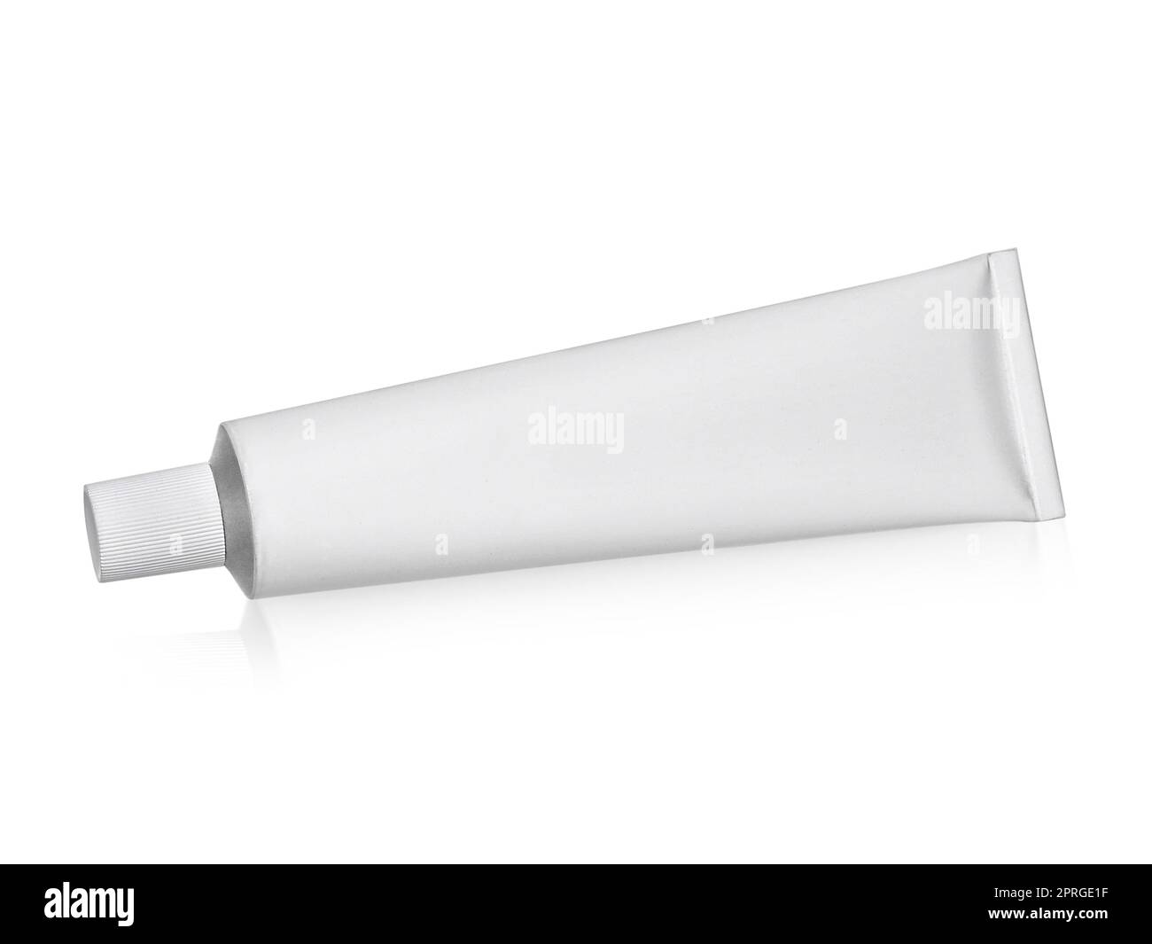 Aluminum cream white tube isolated on white background Stock Photo - Alamy