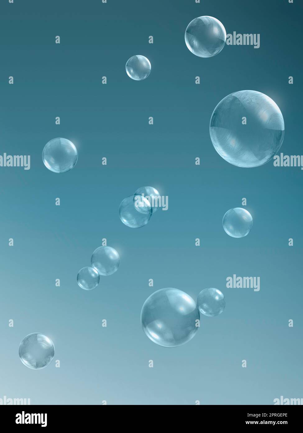 Realistic water bubbles air hi-res stock photography and images - Alamy