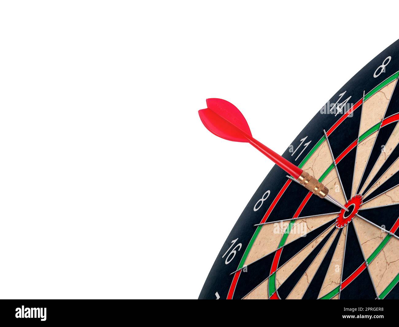 Colorful darts hitting a target, isolated on white Stock Photo - Alamy