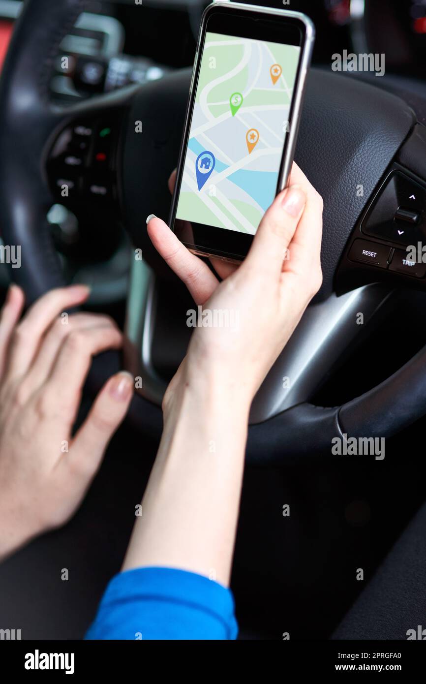 Woman directions hi-res stock photography and images - Alamy