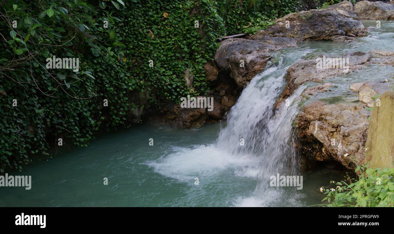 Nature onsen flowing in the river at Xinbeitou taiwan Stock Photo - Alamy
