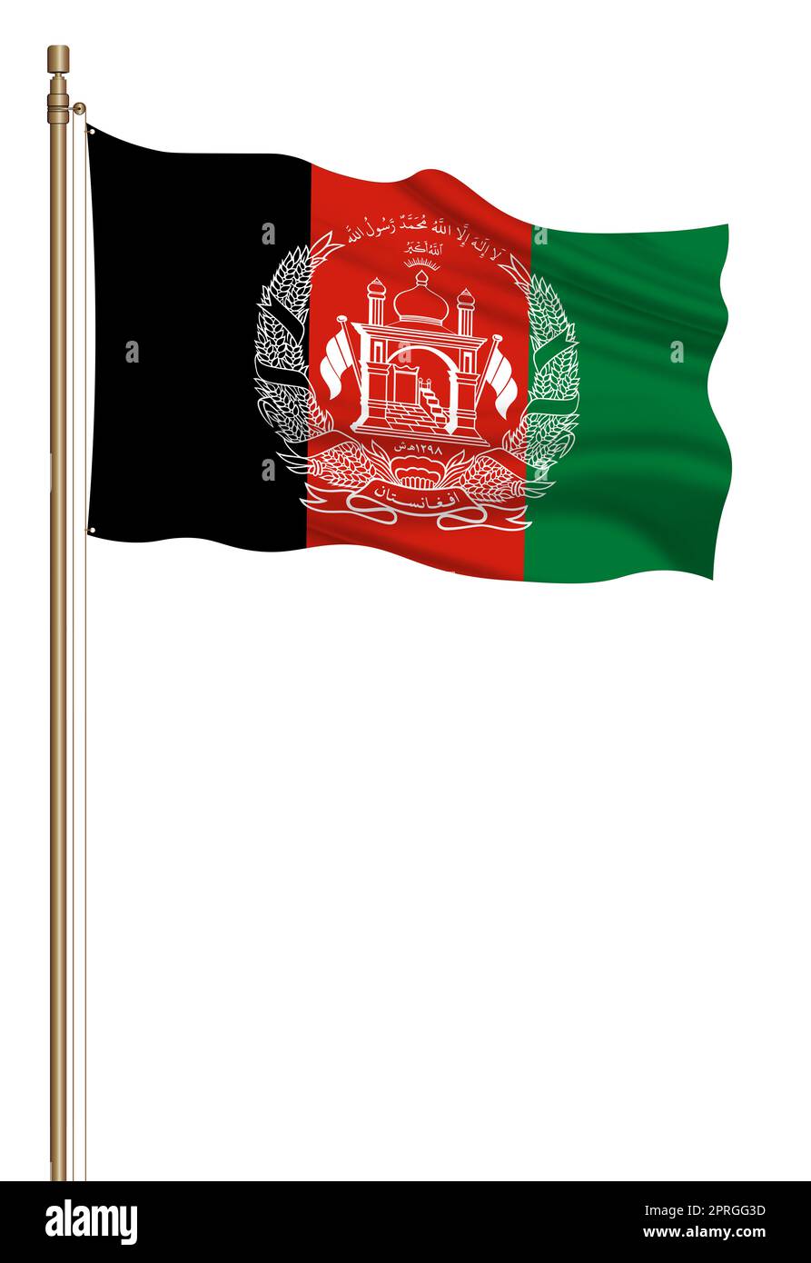 Afghanistan national flag background Cut Out Stock Images & Pictures ...