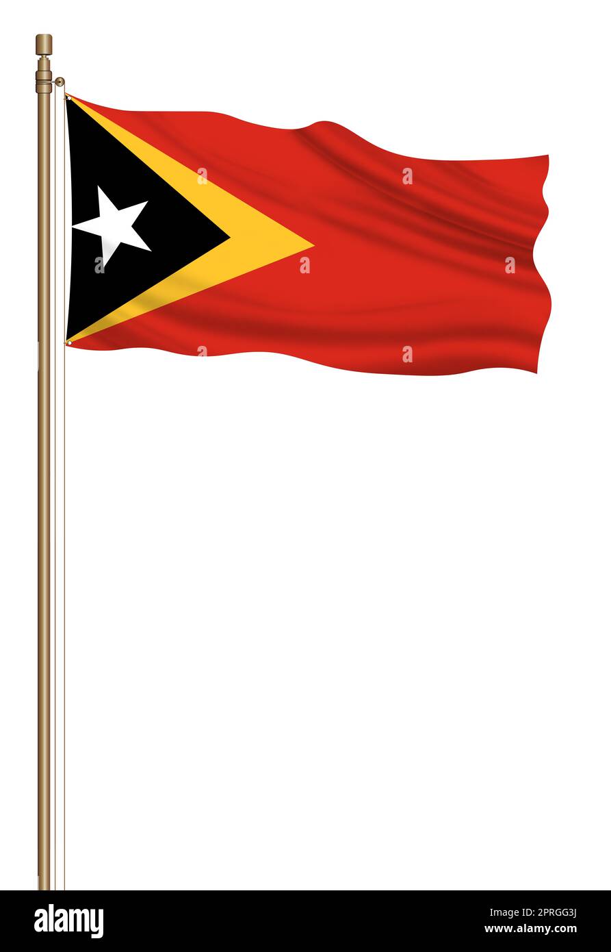 3d flag east timor Cut Out Stock Images & Pictures - Alamy