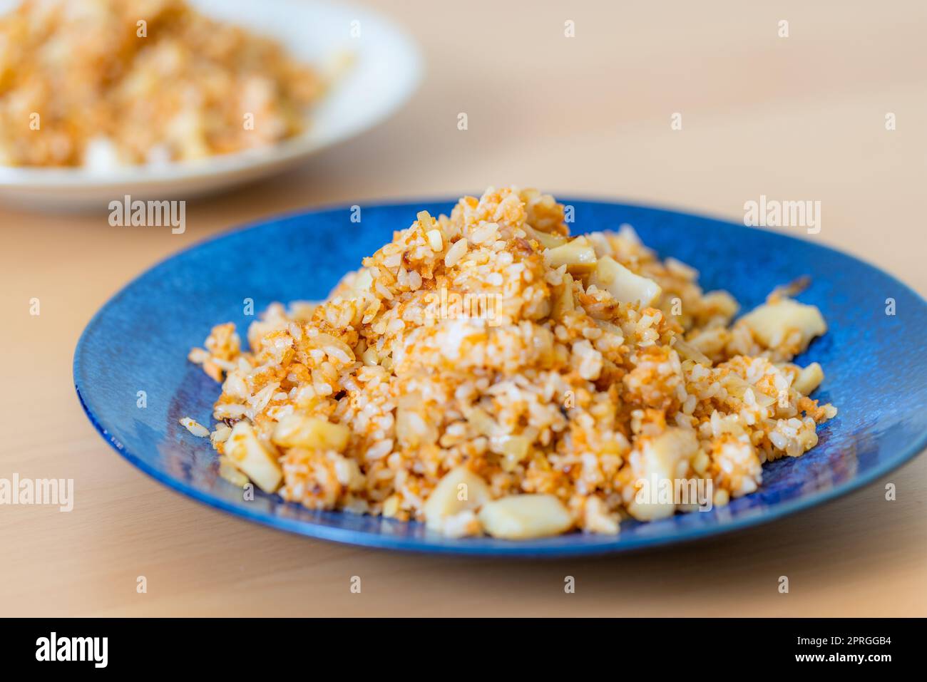 Homemade chinese fry rice on plate Stock Photo - Alamy