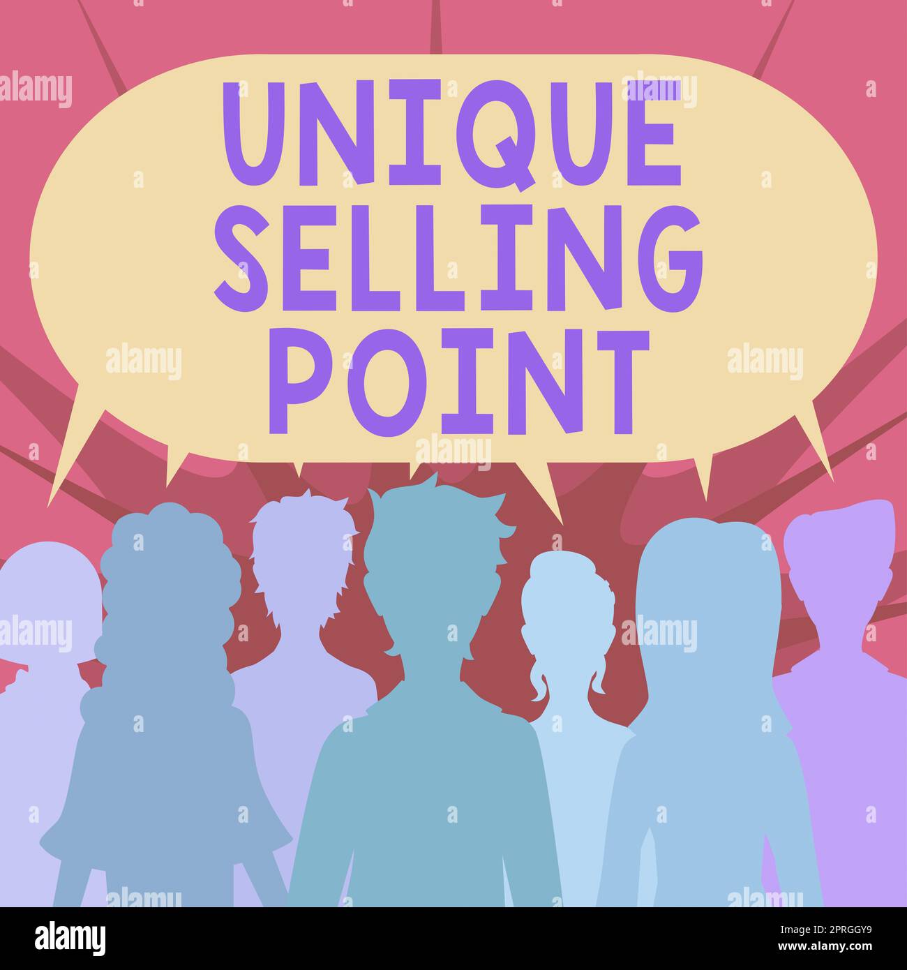 Writing displaying text Unique Selling Point, Business approach ...